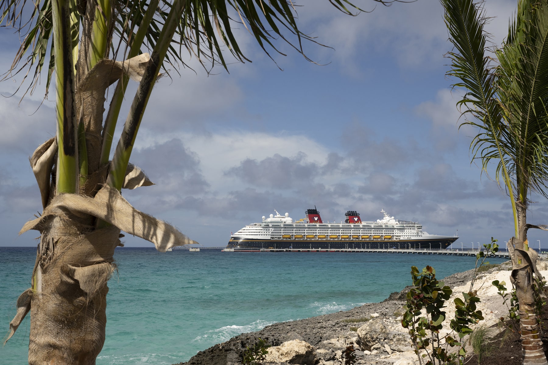 Disney's Magic Cruise Ship Docks at Lookout Cay, Bahamas for Junkanoo ...